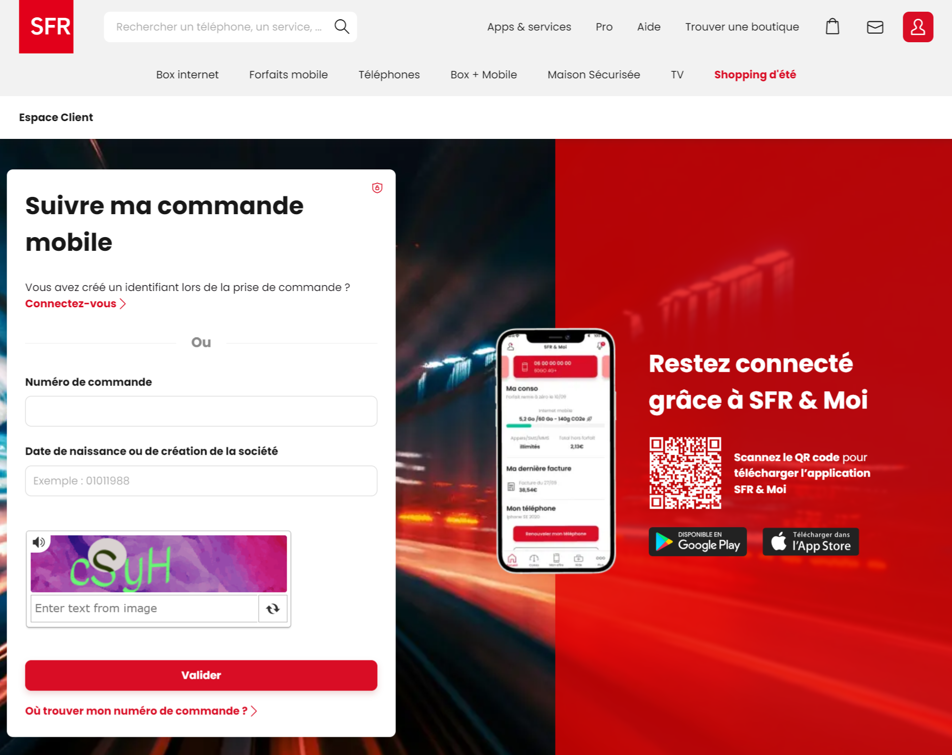 Suivi commande SFR : suivre sa Box ou Mobile SFR